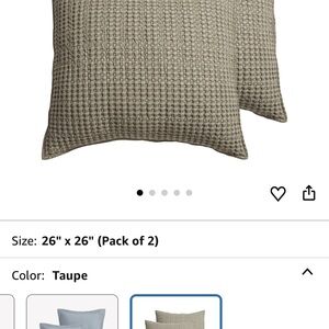 Levtex | Bedding | Levtex Taupe Waffle Weave Euro Shams | Poshmark